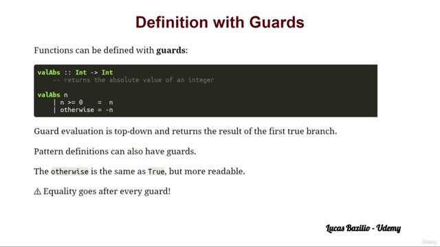 9 - Definition with Guards