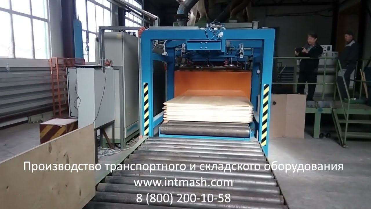 Конвейерная линия для фанерного производства