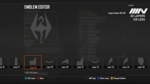 32 Layers or Less - SKYRIM DRAGON - Black Ops 2 Emblem Editor