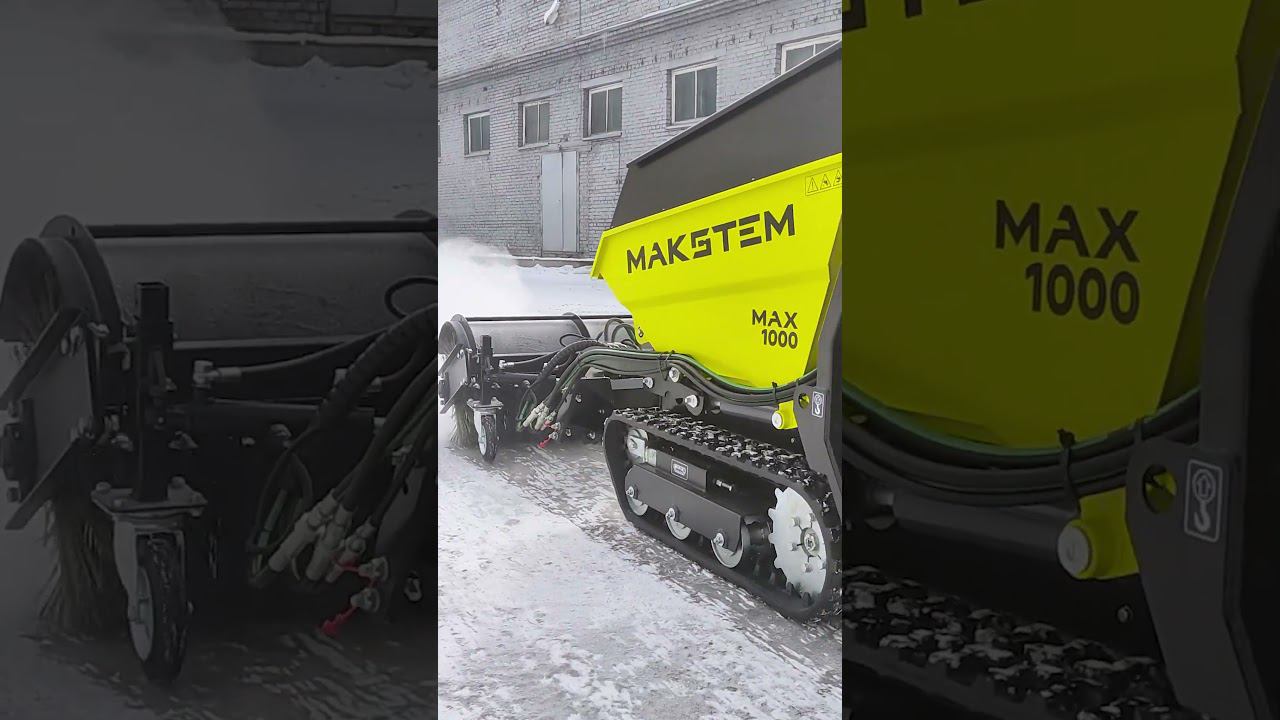 ❆ МАКСТЕМ ❯ Мини-Думпер ❯ Щётка Поворотная #минидумпер #сделановроссии #спецтехника #новинка