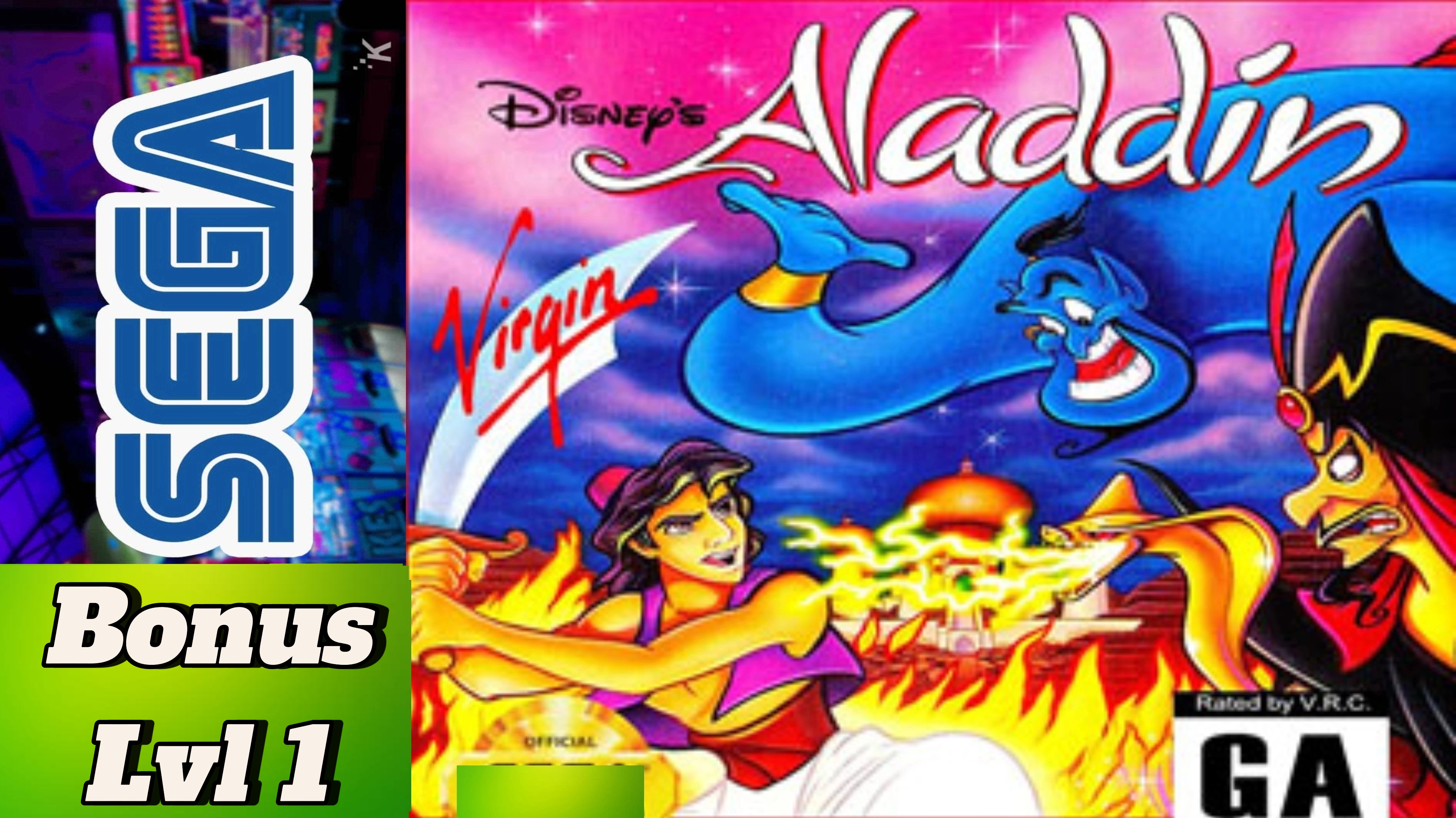 Аладдин на Сеге. Бонус уровень 1 - Абу в Аграбе.Aladdin on Sega md2