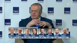 Владимир Жириновский, Григорий Явлинский, Павел Грудинин и Ксения Собчак подвели итоги выборов