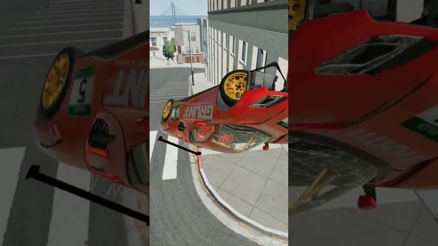 ПРЫЖКИ С ТРАМПЛИНА #9.1 #shorts #beamng #beamng_drive #beamng_drive_mods #beamng_mod #beamng_crashe