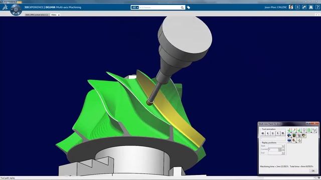 Многоосевая обработка на станке с ЧПУ в 3DEXPERIENCE