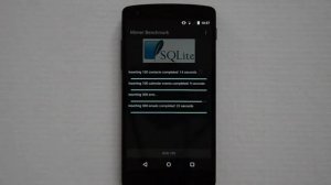 Mimer vs Sqlite on an Android Lollipop device