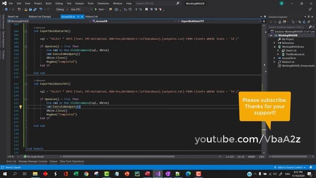 Export bulk data to flat file or | txt using | NET - Oledb | NET E11 – смотреть онлайн видео от ...
