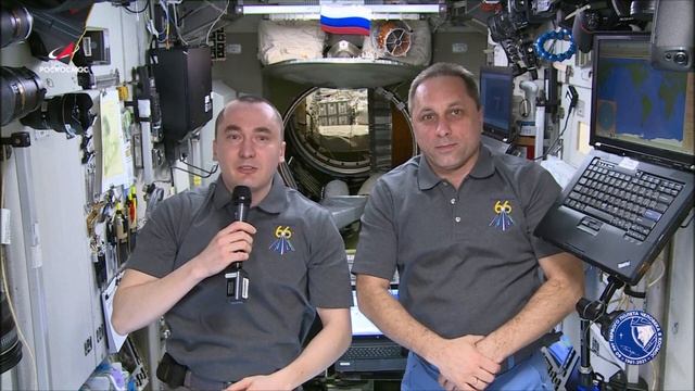 Приветствие с Международной Космической Станции участникам и гостям выставки Вместе навсегда