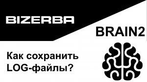 Шпаргалки по BRAIN2. Как сохранить LOG-файлы
