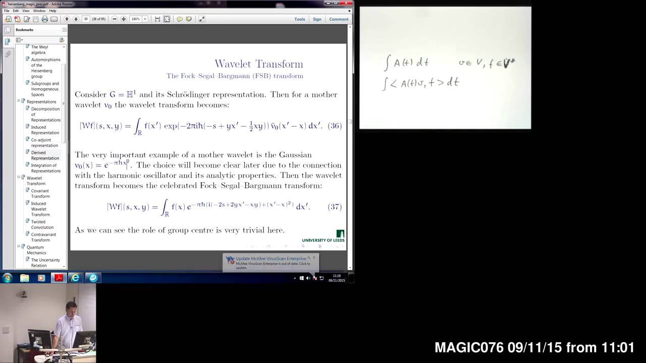 The Heisenberg group: Lecture 5