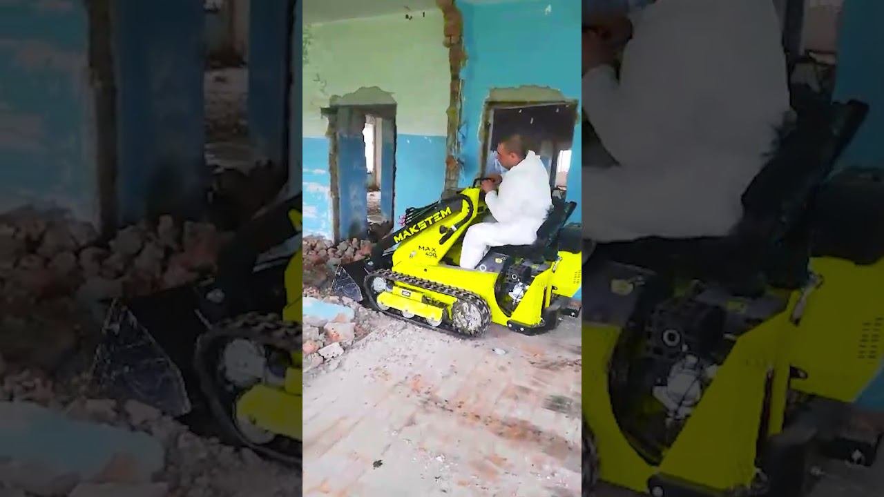 Гусеничный Погрузчик МАКСТЕМ ❯ Видео от Клиента #отзыв #демонтаж #минипогрузчик #сделановроссии