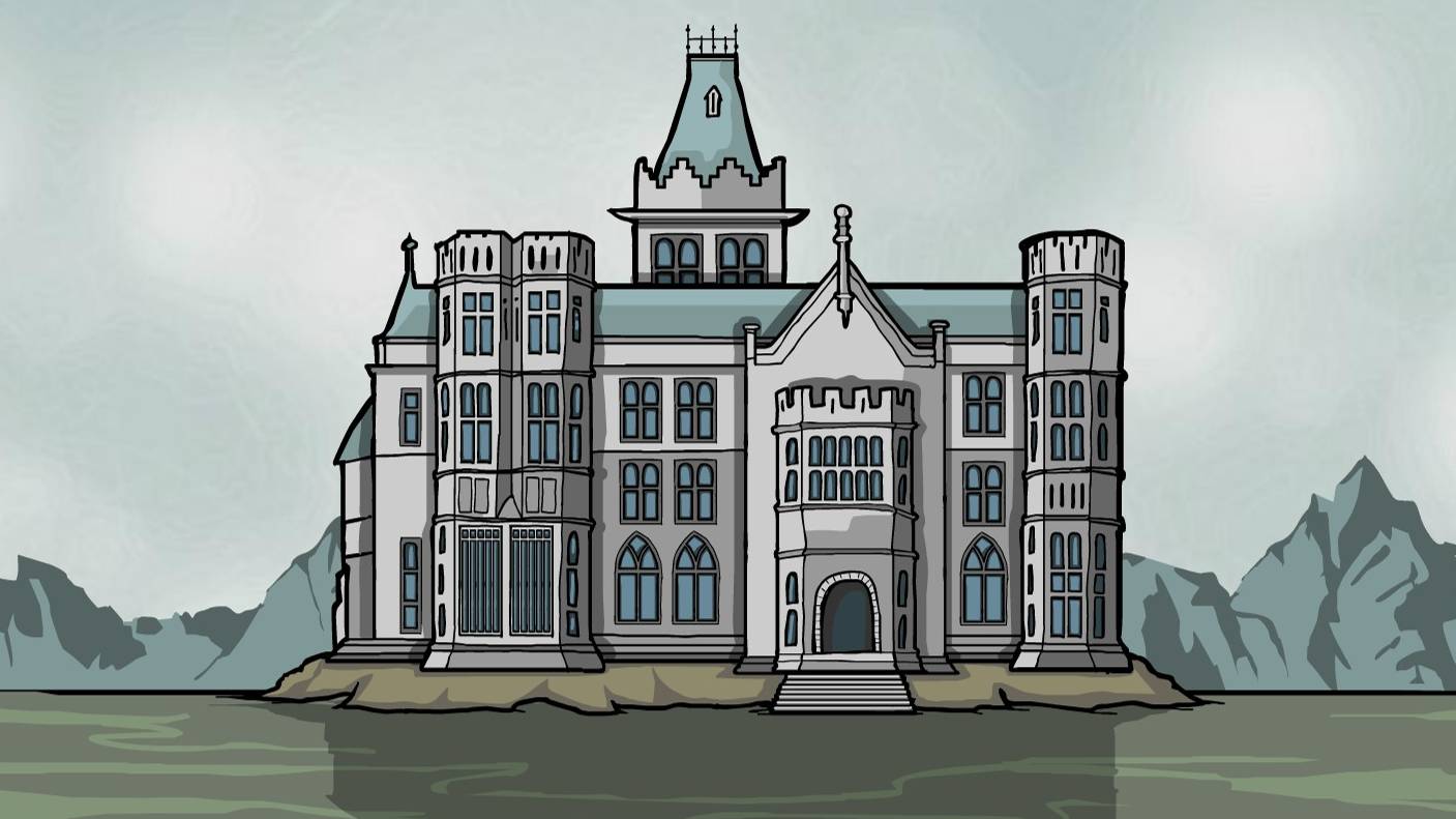 Стейк из оленины с грибами и розмарином в  Rusty Lake Hotel #1