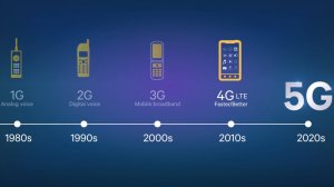 История развития мобильных сетей: от 1G до 5G