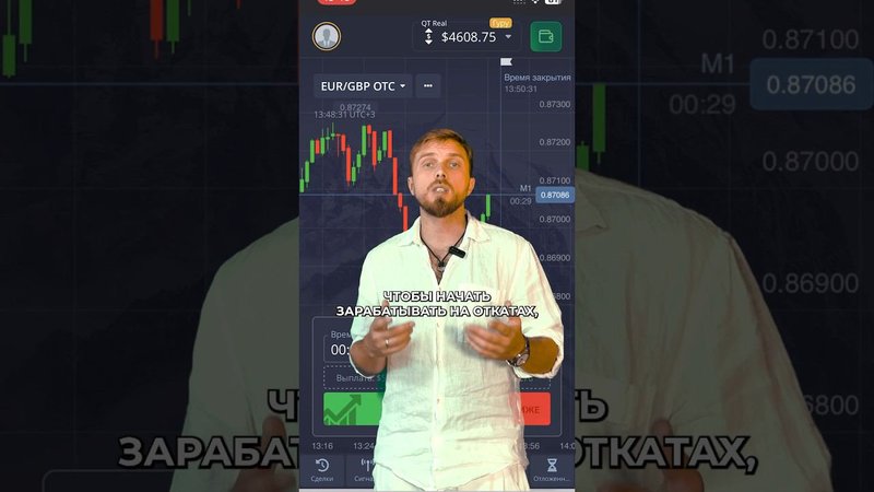 Заработок на откатах #trading #бинарныеопционы #pocketoption