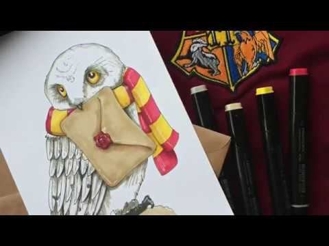 Hedwic speed paint / Букля маркерами