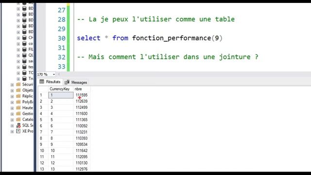 SQL server pour les débutants: Découvrez les fonctions de type TABLE | (exemple simple ...