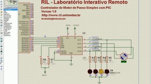 http://www.ril.unirondon.br - PIC 16F877A L298 Motor Passo Isis Proteus MikroC
