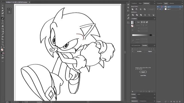 Sonic Running in Adobe Illustrator (SVG, EPS, PNG, PDF, DXF) - смотреть ...