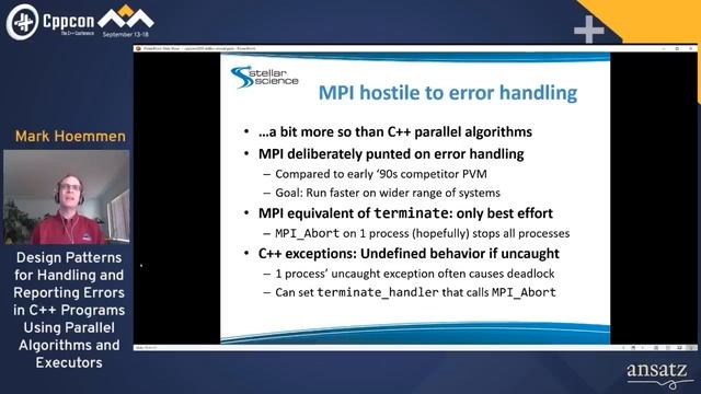 Design Patterns for Handling_Reporting Errors in C++ - Parallel Algorithms & Executors -Mark Hoemmen