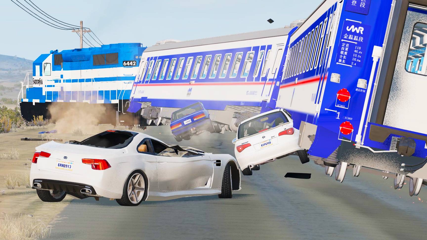 Поезд vs Машин #2 |BeamNG.Drive |
