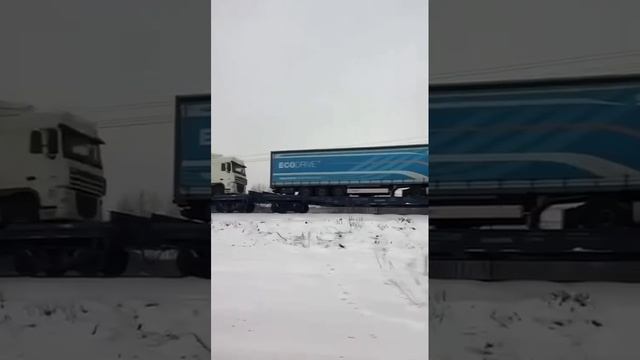 Пишут, что так украинские дальнобойщики обхитрили поляков.Поляки рыдают от удивления и зависти)