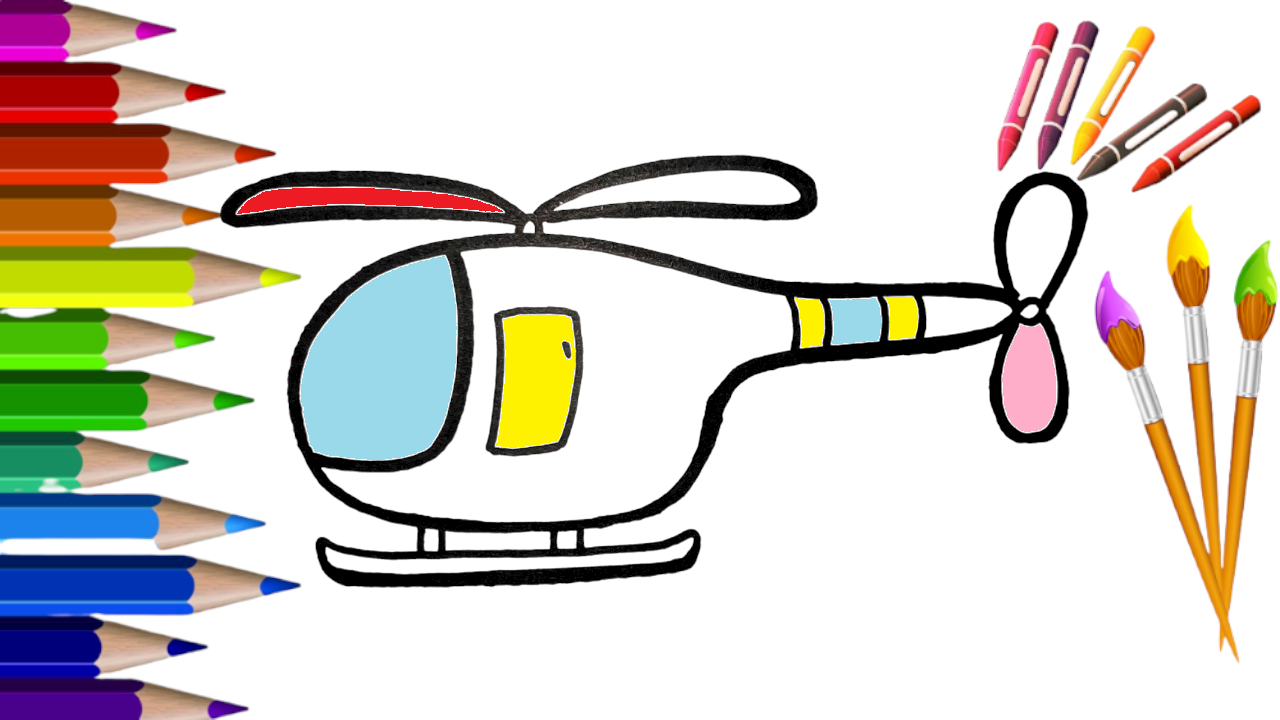 Как нарисовать Вертолет. Рисуем шаг за шагом