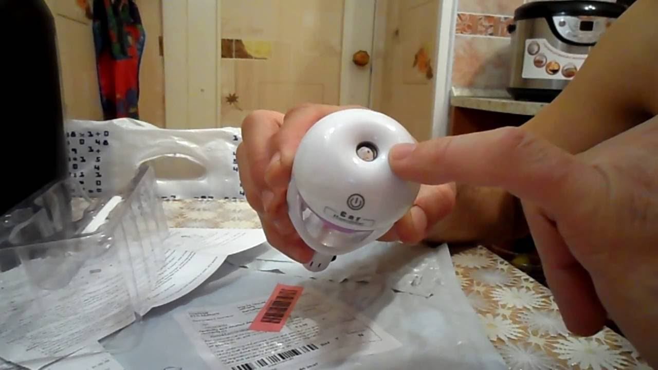 Воронеж!!!Распаковка №6 и обзор Ультрозвукового мини Увлажнитя Воздуха в АВТО с ALiExpress!!!