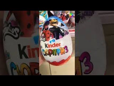 Огромная ЛЕДИБАГ в ОГРОМНЫХ Киндерах