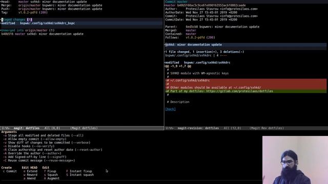 Emacs quick demo: git commit fixup with Magit – смотреть онлайн видео от JavaScript Pro в ...