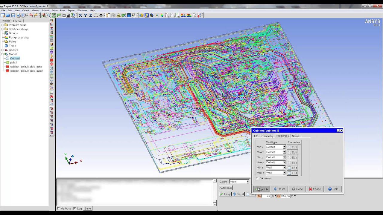 Определение теплопроводности многослойной печатной платы в Ansys Icepak