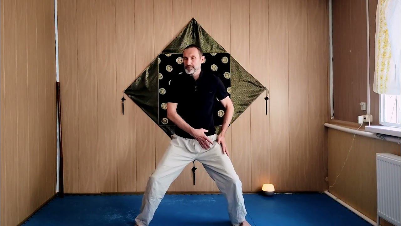 ТАЙЦЗИ Шелковая нить - работа ног / Taichi Chan Si Gong footwork (Виктор Лактионов)