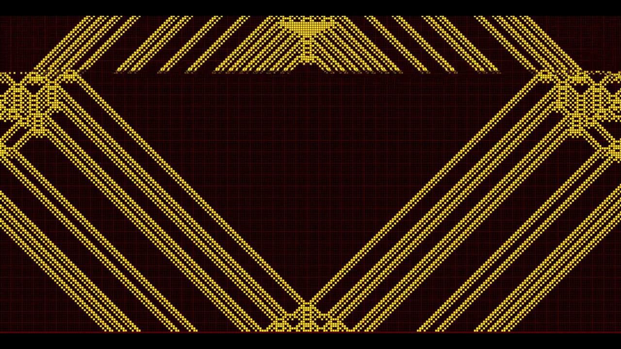 CA 1D Binary -  Solitons A'