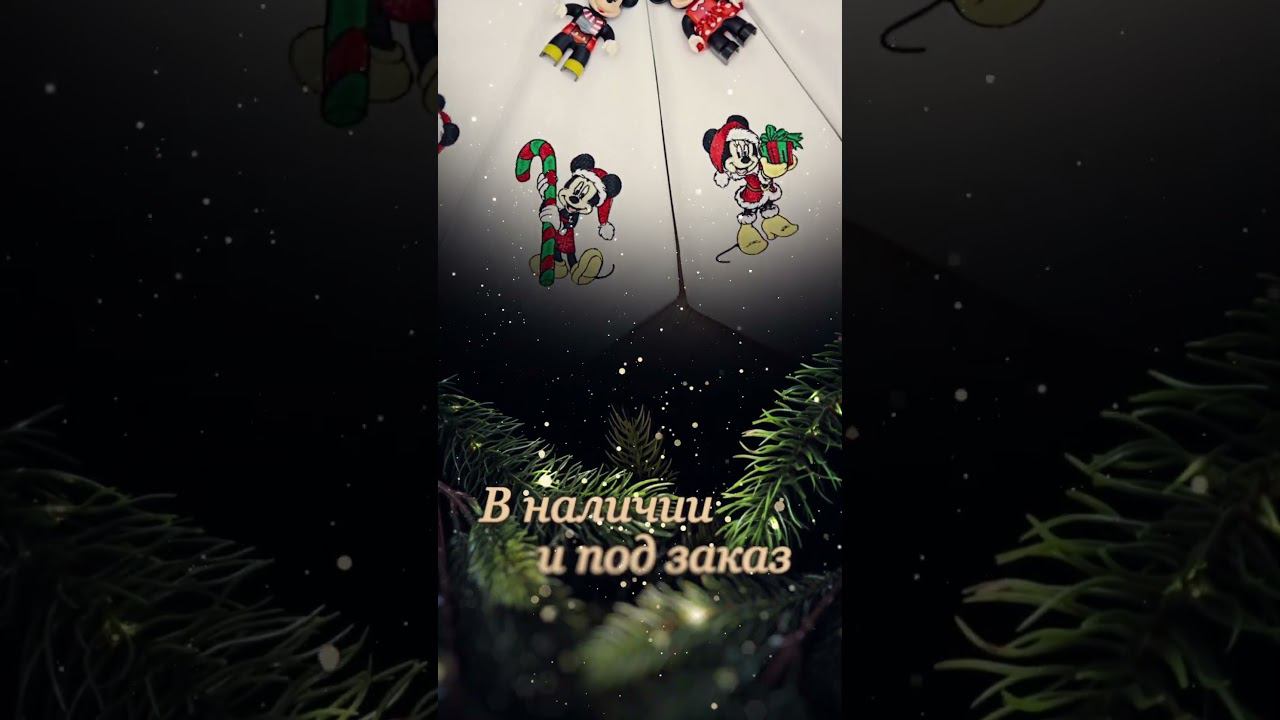 Новогоднее промо в вертикальном исполнении для студии вышивки VintageDreams