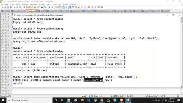Day-4: MySQL Alter Create | Mr | Narayana | NARAYANA Tech House ...
