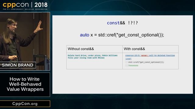 CppCon 2018_ Simon Brand “How to Write Well-Behaved Value Wrappers”