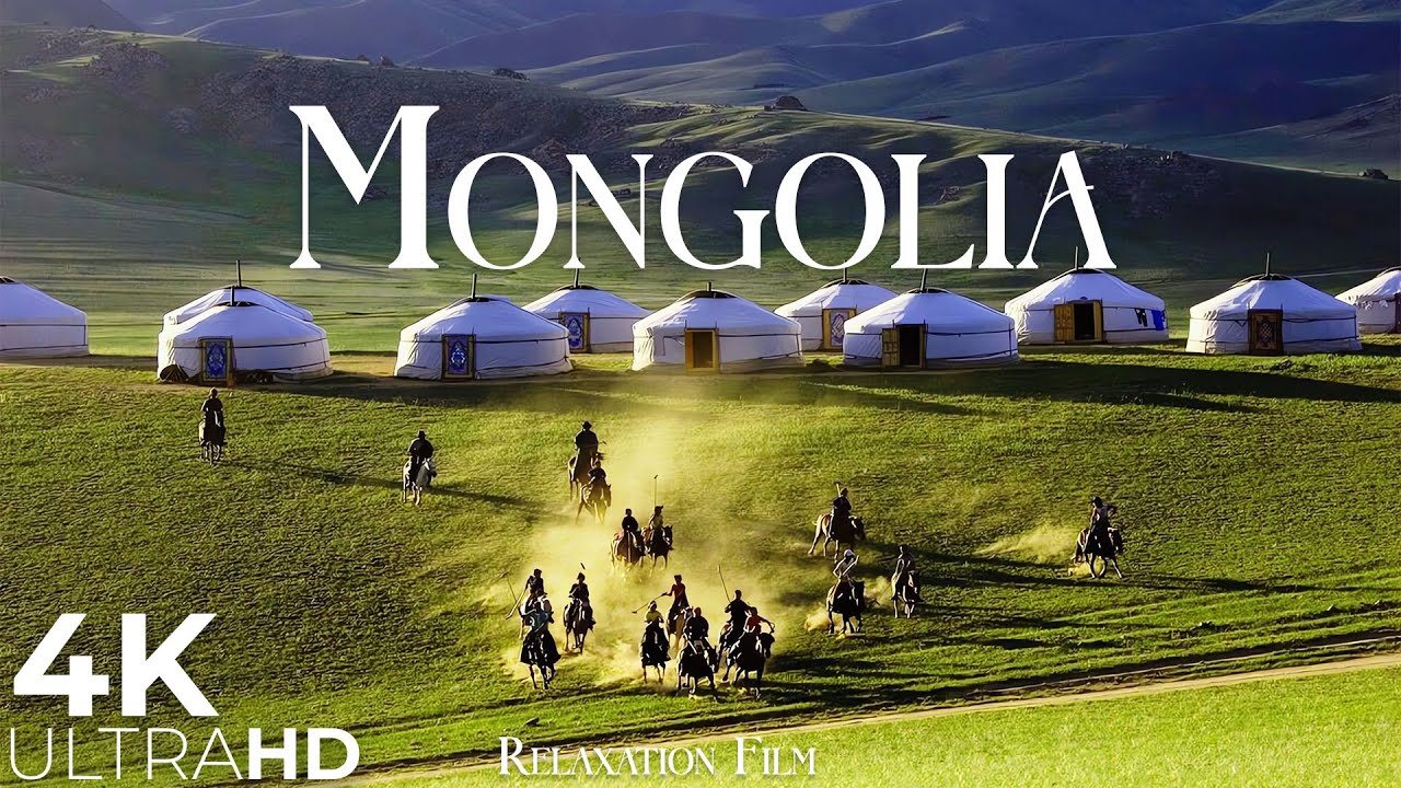Монголия - Расслабляющая музыка и красивые виды Full HD