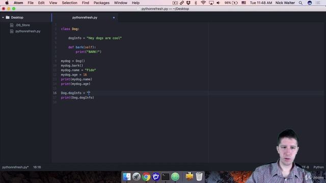 2. Python Refresher - 15. Classes