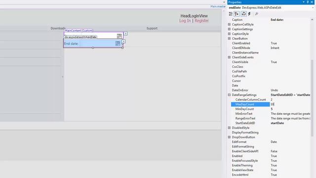 DevExpress ASP | NET Date Editor: Date Ranges – смотреть онлайн видео от Уроки Простого ...