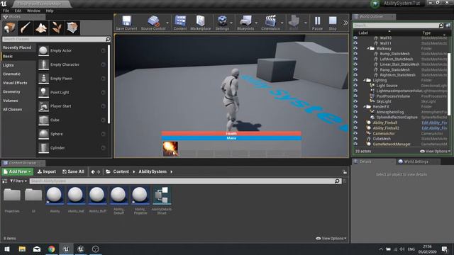 Unreal Engine 4 Tutorial - Ability System Pt.5 - Fireball