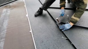 Монтаж фальцевой кровли,картины. (все этапы) фальцевая кровля Мурманск.