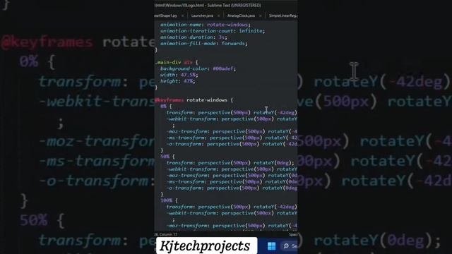Windows logo design using html & css #css #windows #logodesign #javascript #python #css3course