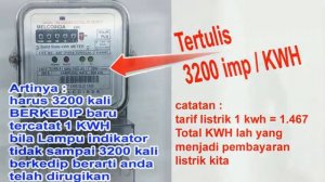 KERUGIAN PELANGGAN AKIBAT METER PLN TIDAK DI TERA.