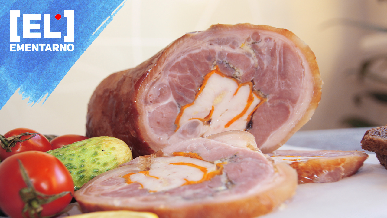 Фаршированная свиная рулька   Свиной Рулет Закуска на стол