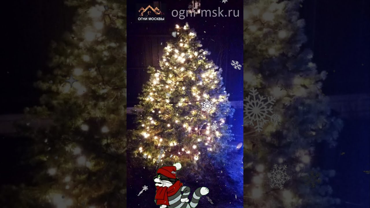 Монтаж и украшение новогодних ёлок - 'Ну ,Погоди'.