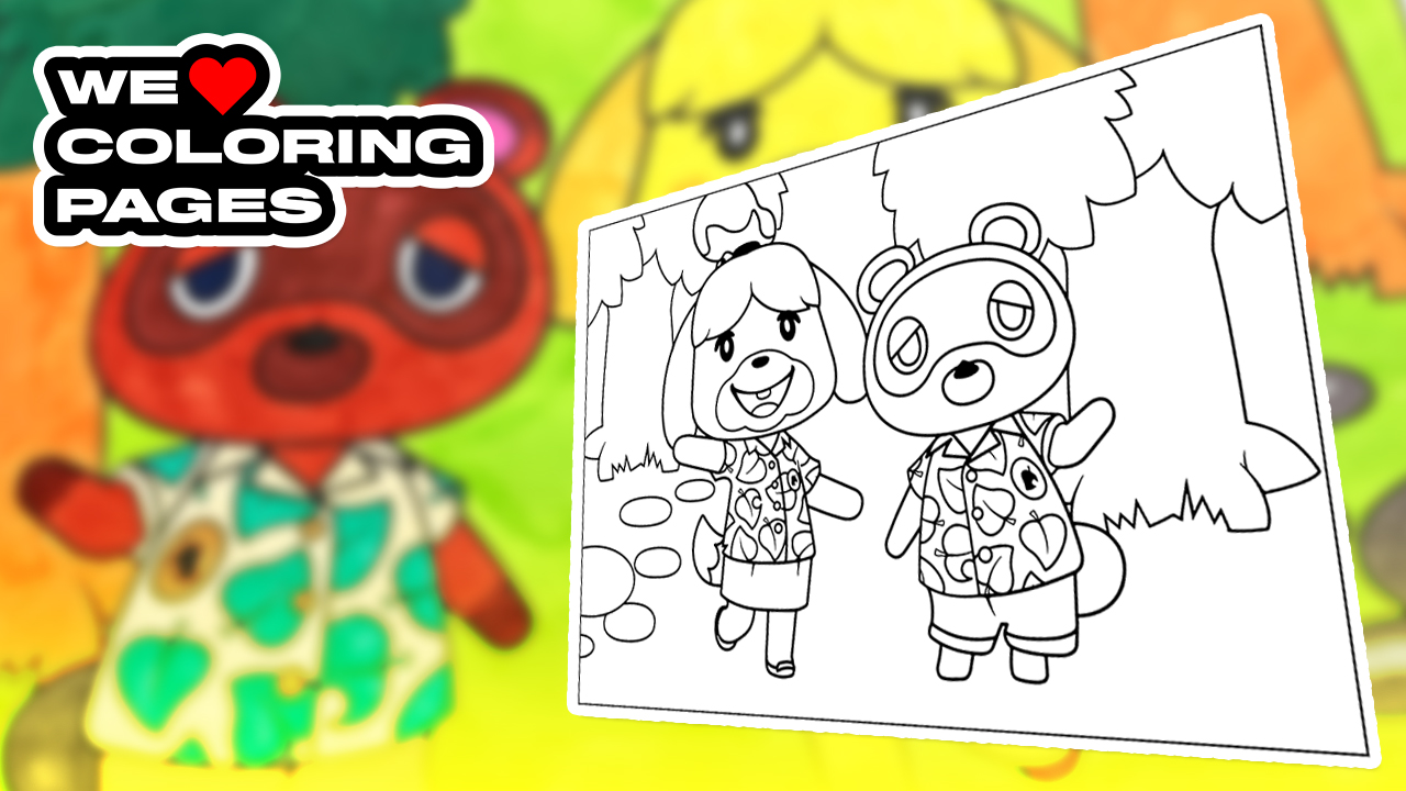 #30 Animal Crossing New Horizons Раскраска | МЫ ❤️ РАСКРАСКИ