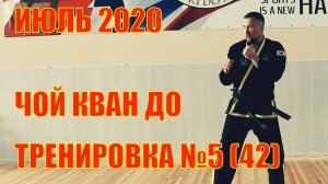 Чой Кван До. Тренировка №5 (42). Июль. Школа боевых искусств Демида Момота.Тренер Евгений Леонов.
