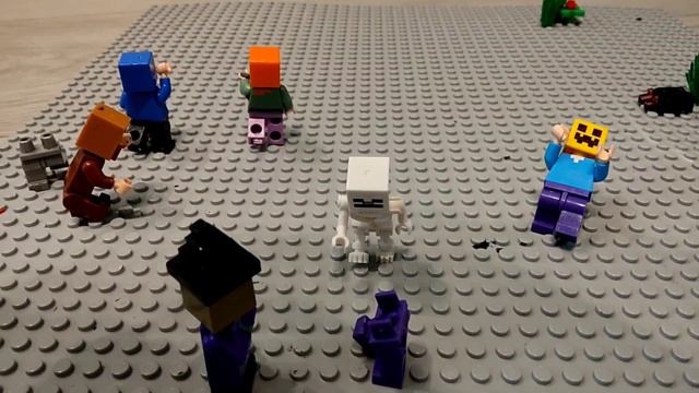 Among us в стиле Майнкрафта LEGO анимация серия 5