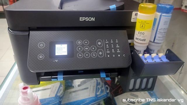 UNBOXING NEW PRINTER EPSON ECOTANK L5290 AND INSTALL INK CHARGING ...
