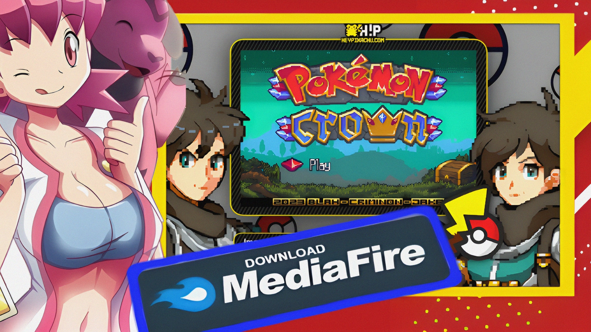 Pokemon Crown 1.9 (Inglês) GBA- 3mulador 4ndroid