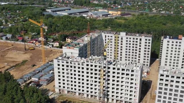 Динамика строительства ЖК Беседа (июль, 2020 г.)