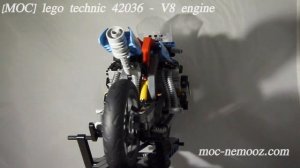 LEGO TECHNIC 42036 [MOC] V8 engine